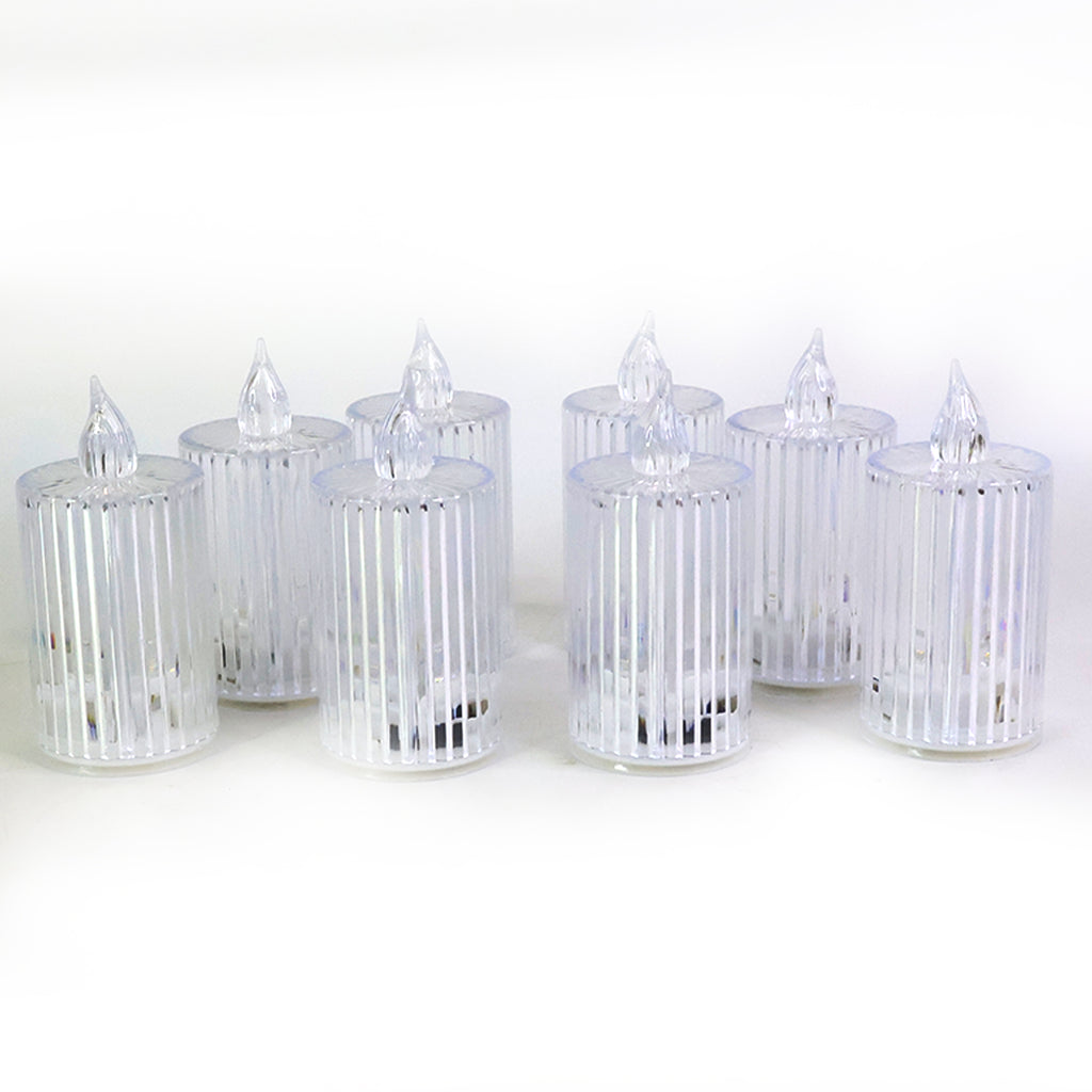 Premium Crystal Effect Led Flameless Candle Lights (8 Pc) – ALL MY WISH