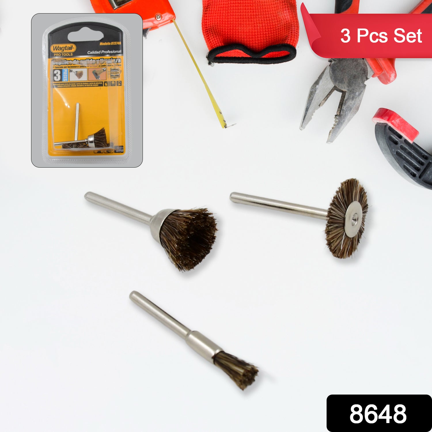 3 Pcs Brass Wire Wheels Rust Removal Tool – ALL MY WISH