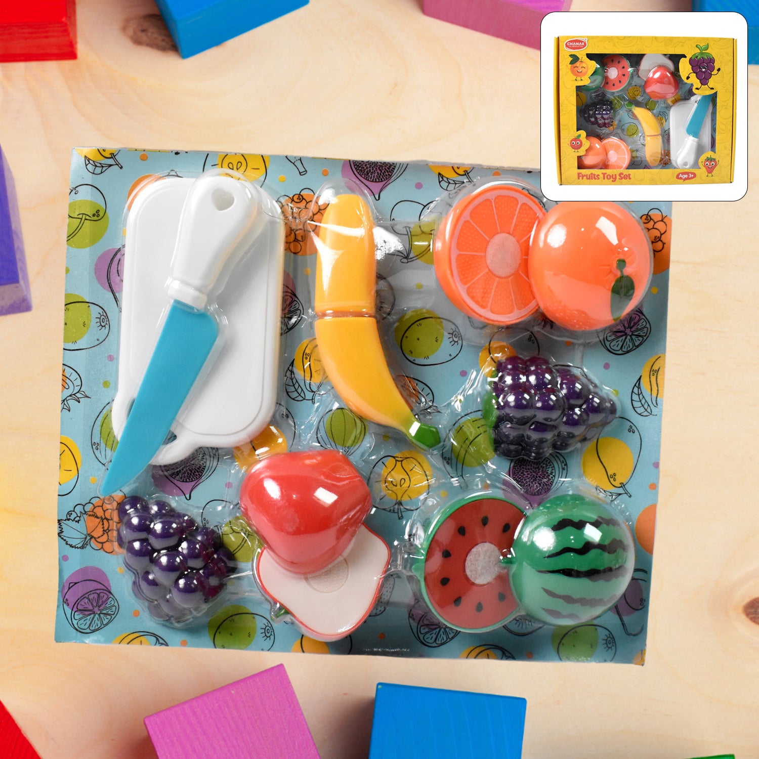 Sliceable Fruits Cutting Play Toy Set (Realistic 7 Pcs) – ALL MY WISH