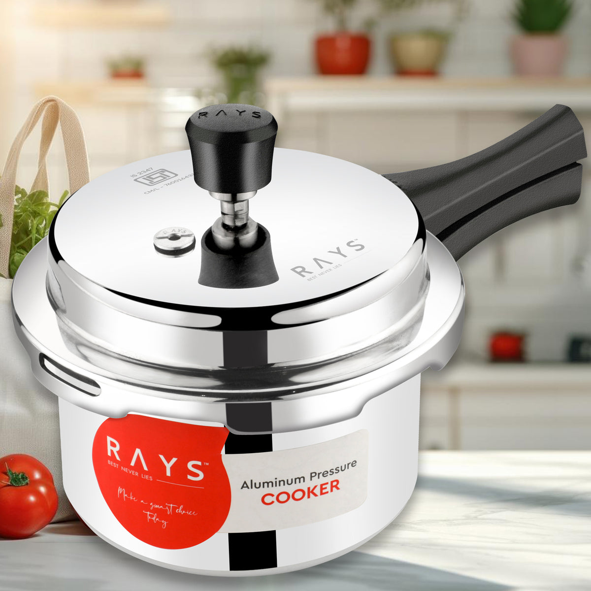 Aluminium Rays Aura Pressure Cookers With Outer Lid (3.5 Litres) – ALL ...