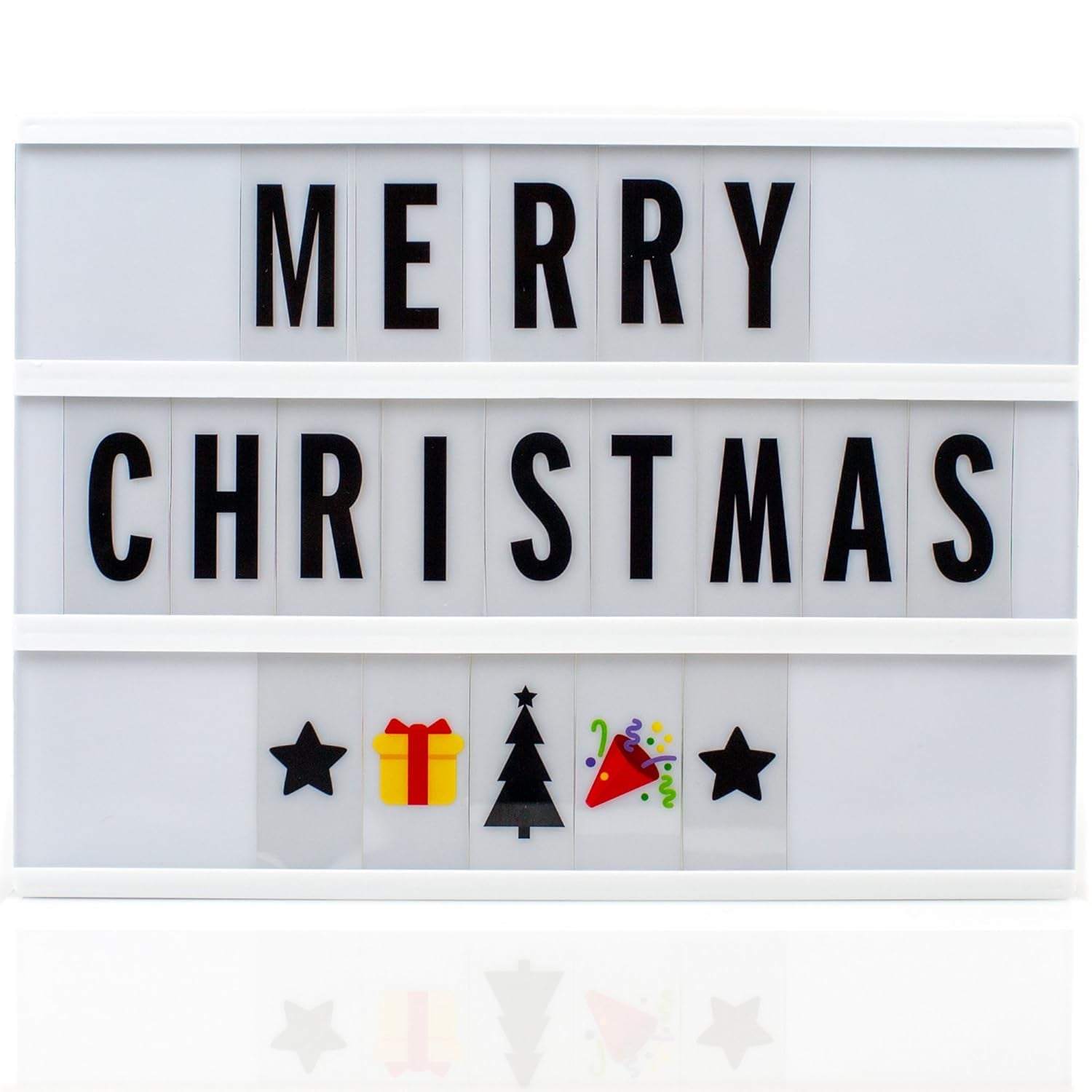 Black Mini A6 Cinematic Light Box with Emojis (1 Set) – ALL MY WISH