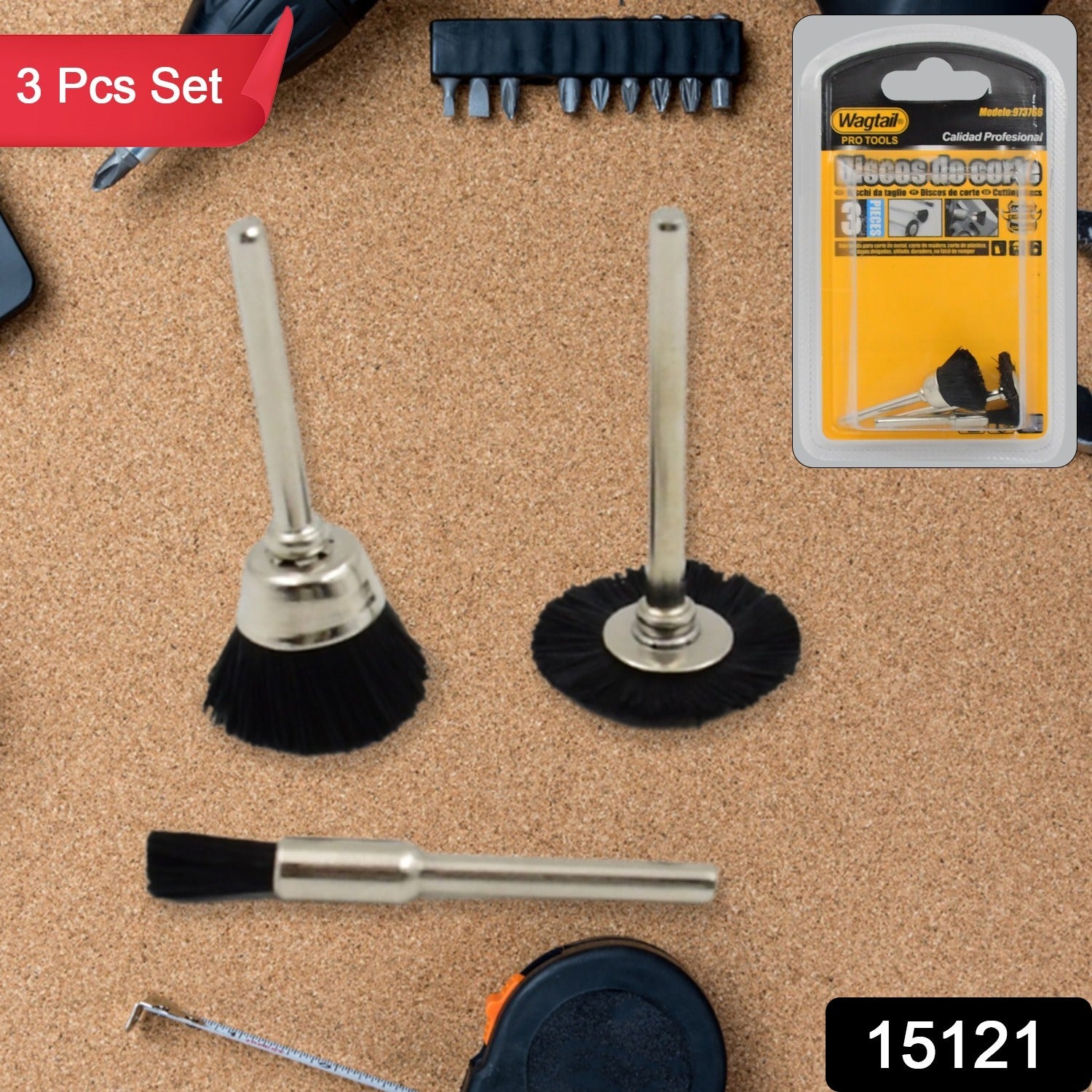 3 Pcs Brass Wire Wheels Rust Removal Tool – ALL MY WISH